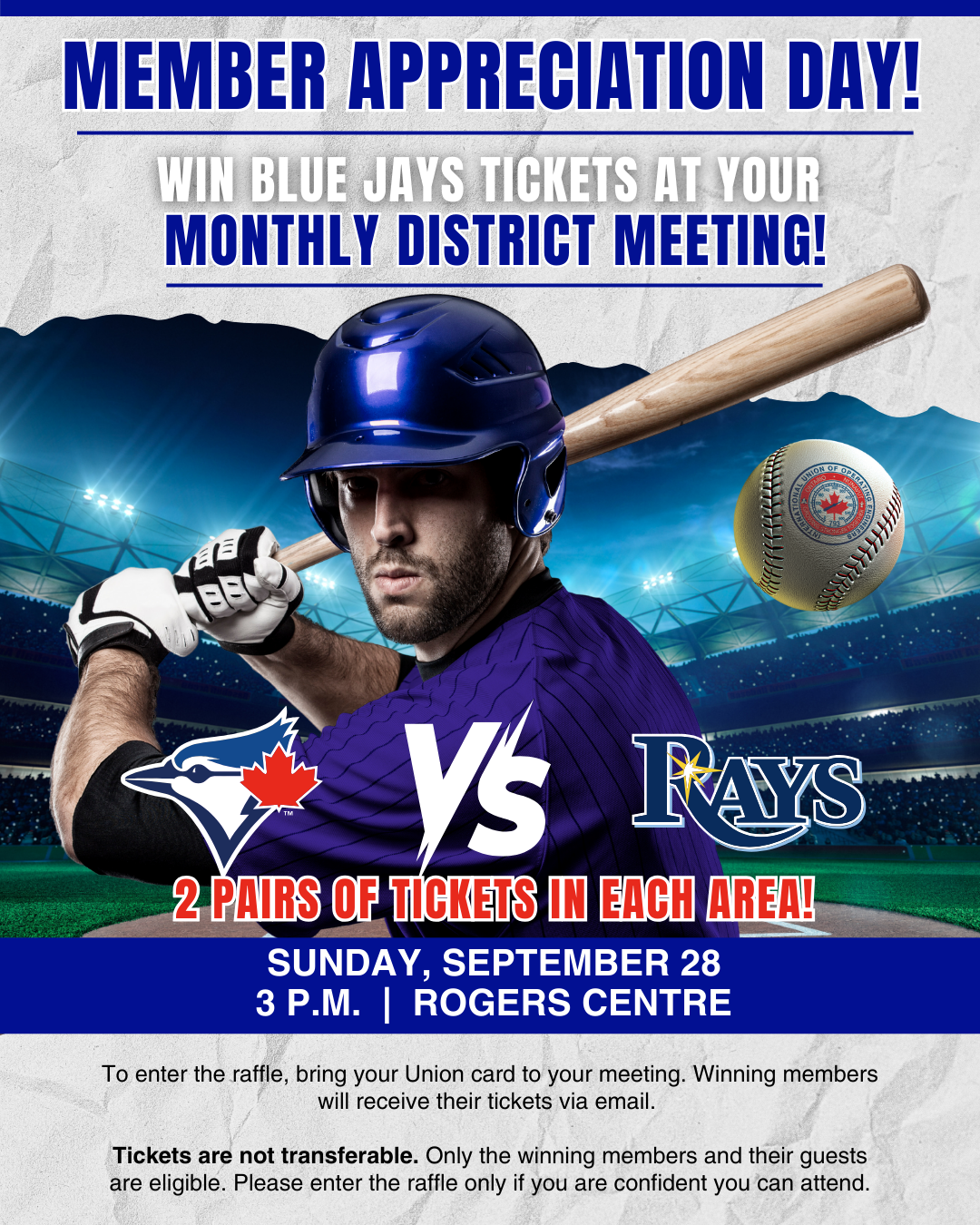Win Blue Jays Tickets at September District Meetings – IUOE Local 793
