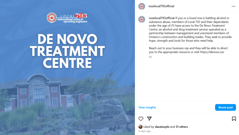 De Novo Treatment Centre is Here for You and Your Loved Ones – IUOE ...